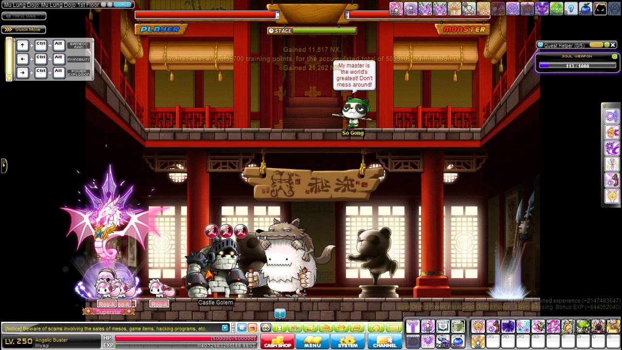 [ElliniaMS] Angelic Buster Crazy Dojo - YouTube