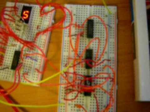3 Bit Counter with Seven Segment Display - YouTube