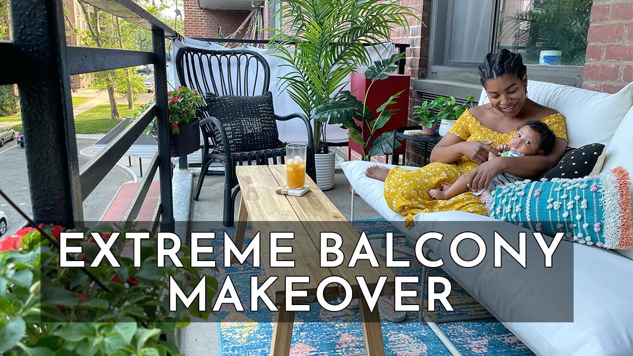 EXTREME BALCONY MAKEOVER (AGAIN)! | My Rental Refresh Ep 11 - YouTube