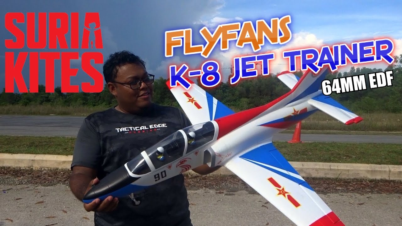 K-8 TRAINER JET BY FLYFANS MAIDEN AND REVIEW - YouTube