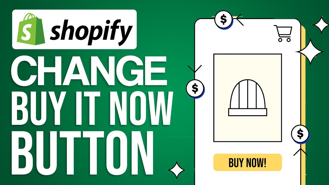How To Change Buy It Now Button On Shopify (2024) Step by Step - YouTube