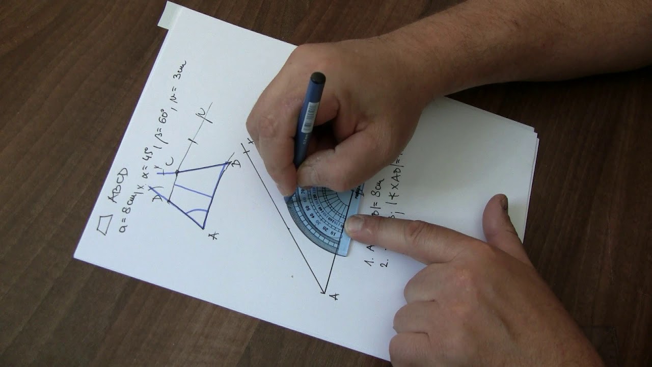 8.roč. - Lichobežník konštrukcia 7 - YouTube