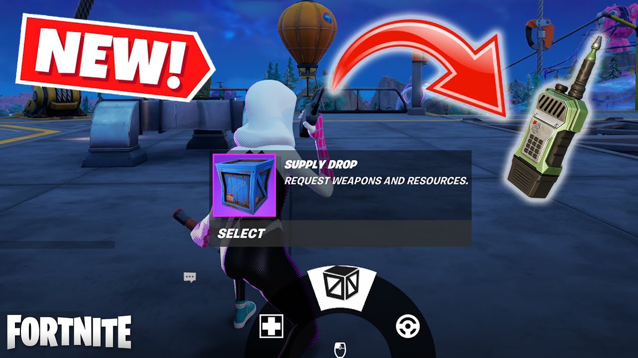 Fortnite *NEW* Dial-A-Drop Item In-Game! - YouTube