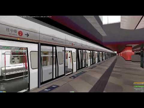 [OpenBVE] MTR Tsuen Wan Line M-Train [A231-A246] Arriving And Departing In Lai King - YouTube