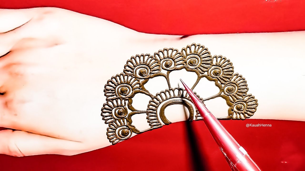 Stylish mehndi design for beginners|Simple letest mehndi ka design ...