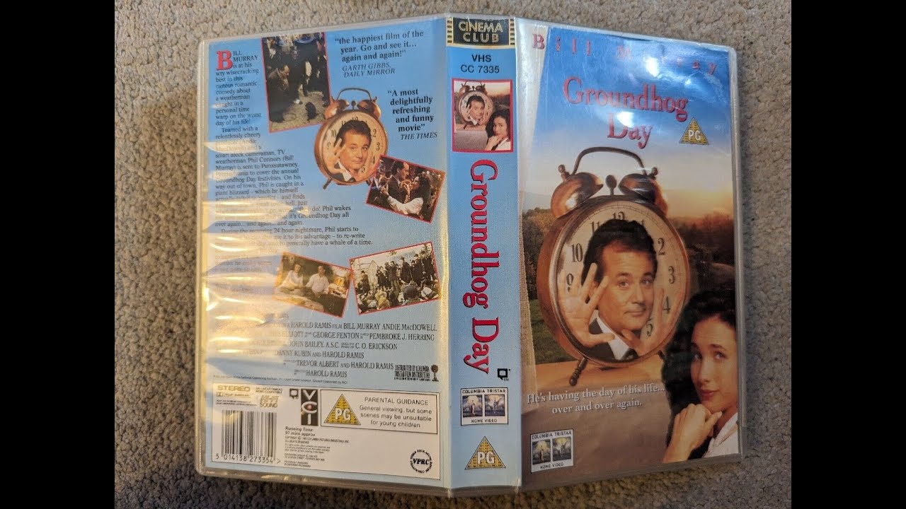 Original VHS Opening and Closing to Groundhog Day UK VHS Tape - YouTube