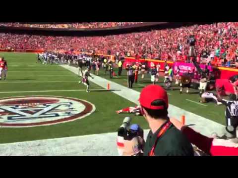 Corner end-zone Matt Forte game winning touchdown for the Chicago Bears ...