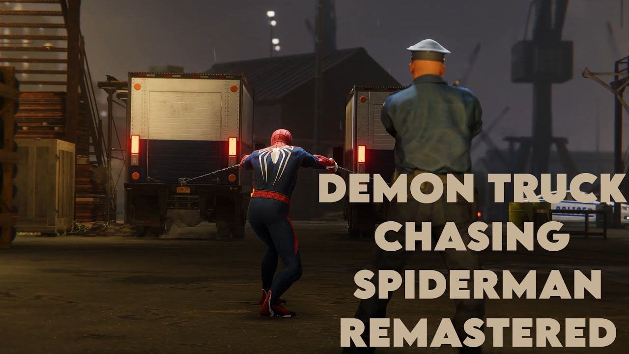 Spiderman Chasing Demon truck Scene || Marvel's Spider-Man Remastered ...
