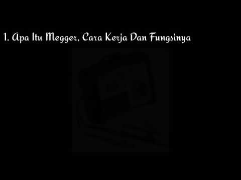 Apa Itu Megger?, Prinsip Kerja, Dan Cara Penggunaan nya - YouTube