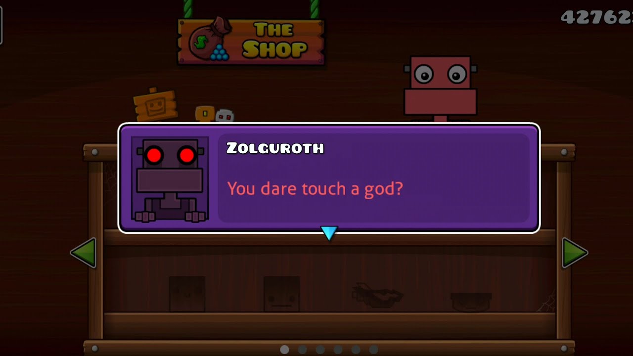 Poking the shopkeeper [Geometry Dash 2.2] - YouTube