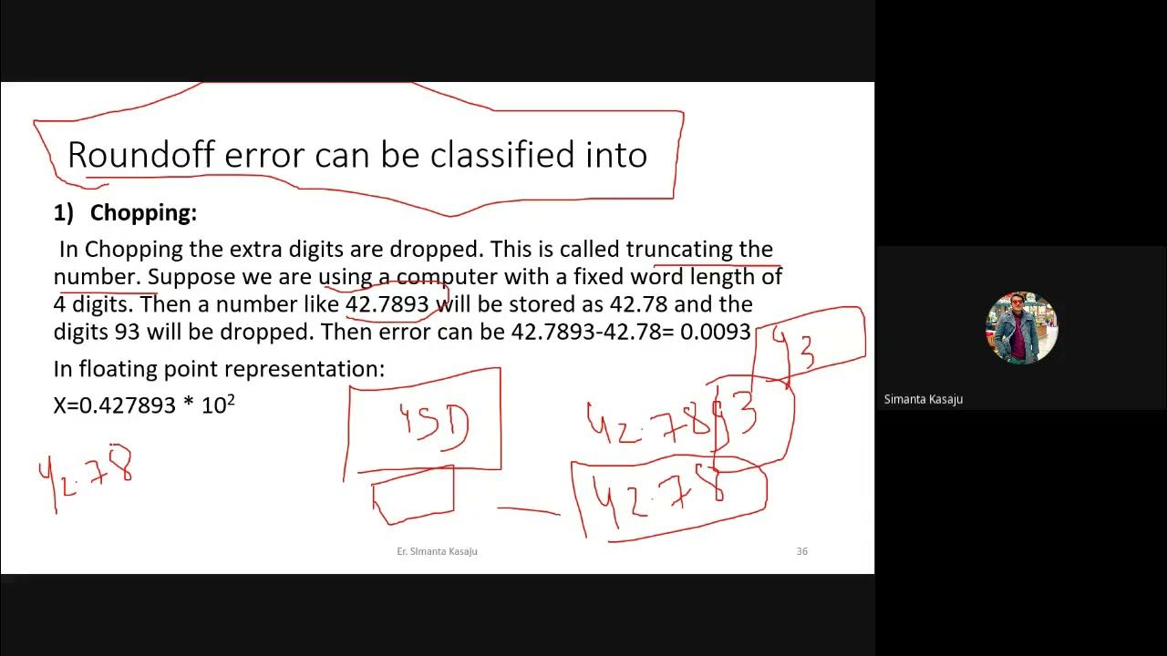 Numerical method lect 3 Round off truncation error some numerical - YouTube