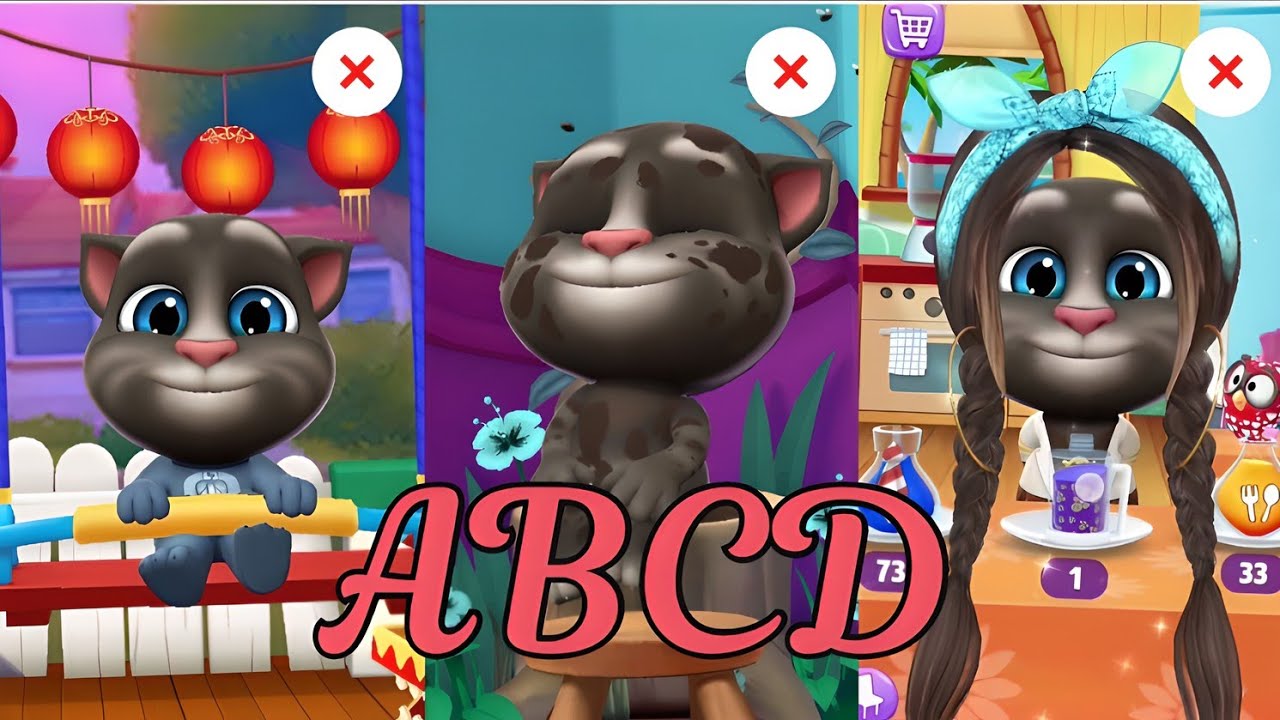 a for apple | ABC songs | abcd | alphabet songs | my talking Tom with ...