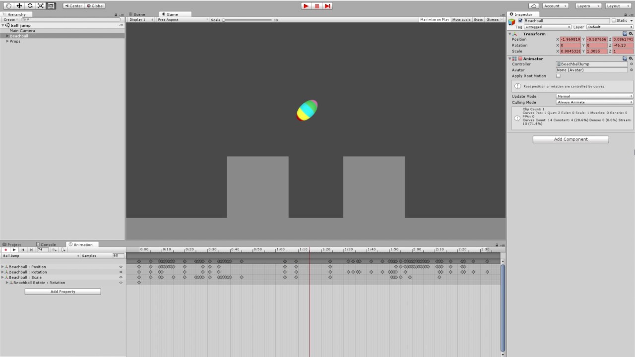 Ball Jump Animation | 2D Animation | Unity - YouTube