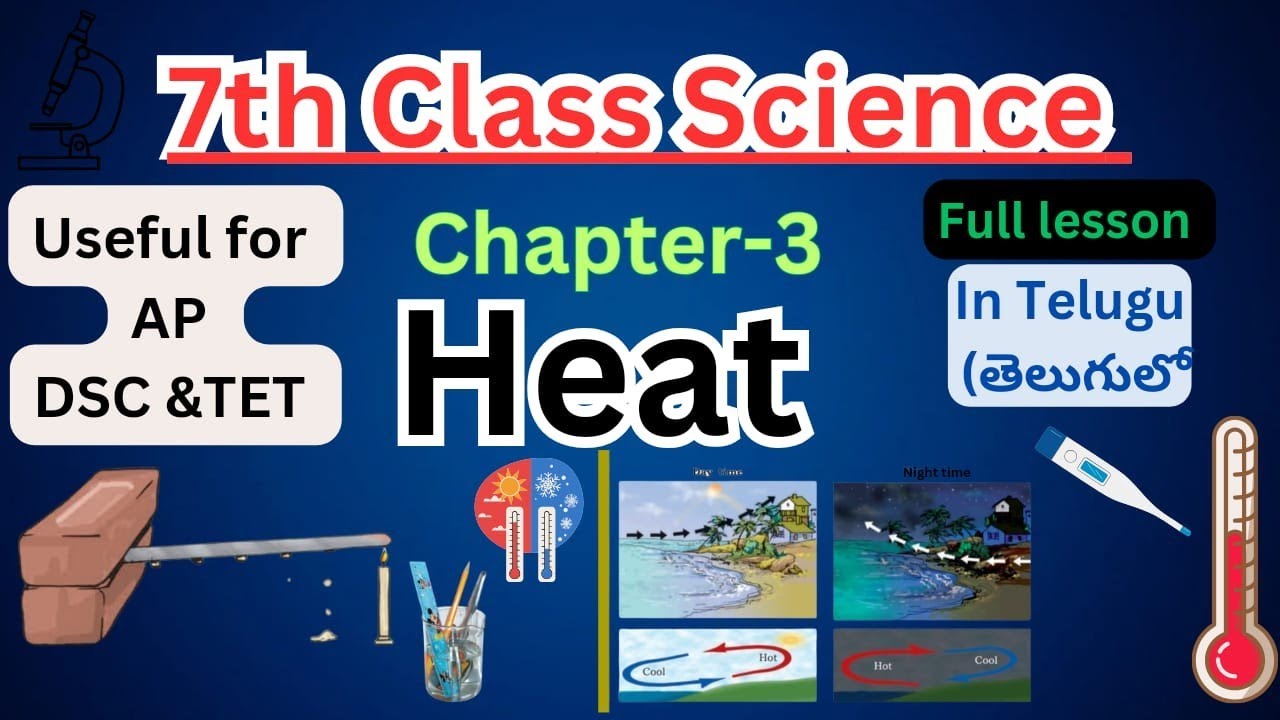 7th class science / Heat / Semster -1 / #science #heat #education - YouTube