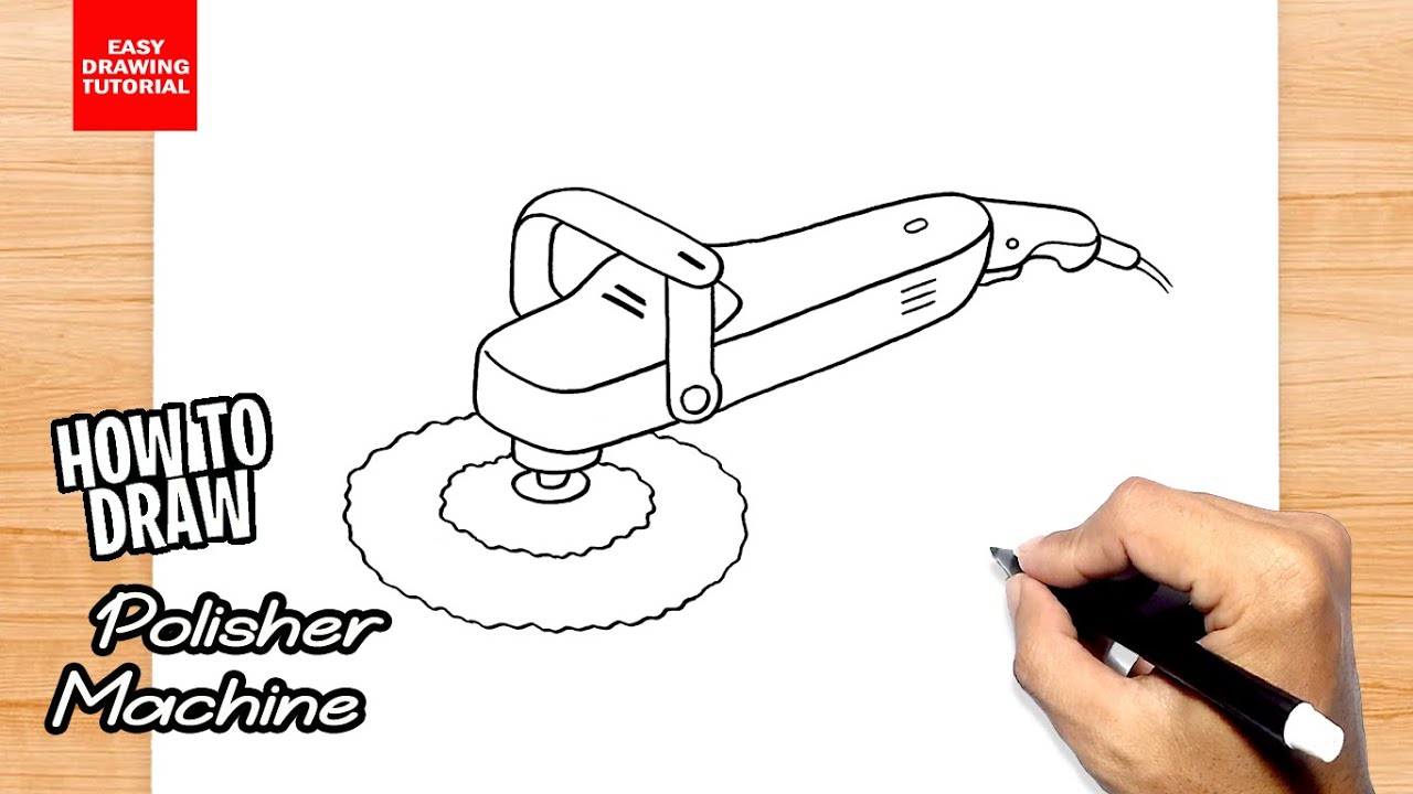 How to draw Polisher Machine - YouTube