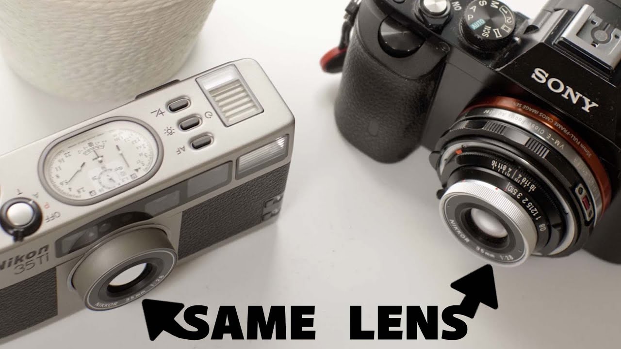 What does a film camera lens look like on digital? - YouTube