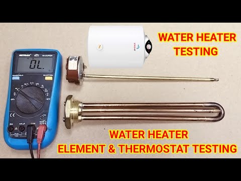 How to test the water heater element & thermostat with a multimeter in ...