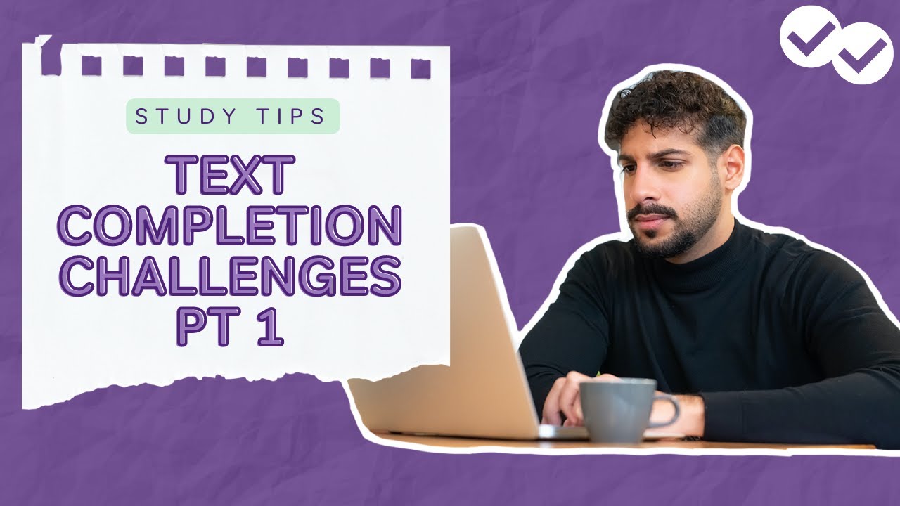 GRE Text Completion Challenges Part 1 - YouTube