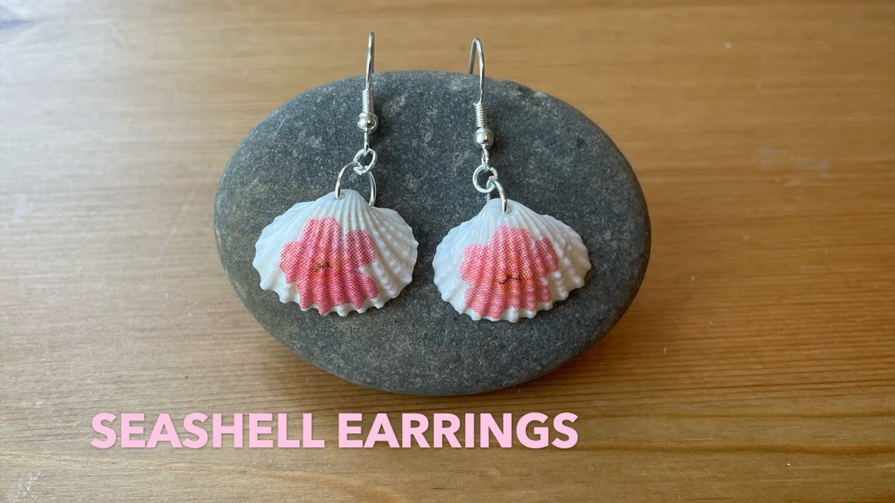 How to Make Seashell Earrings - YouTube