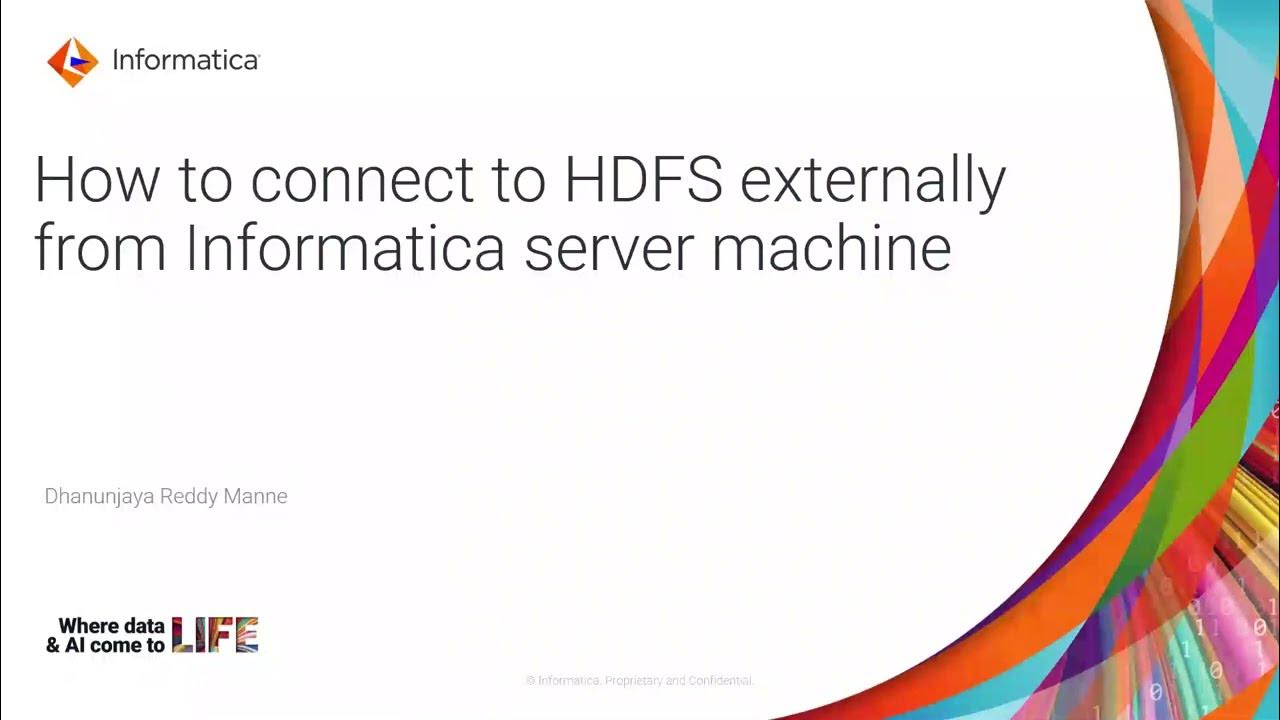 How to Connect to HDFS Externally from Informatica Server Machine - YouTube