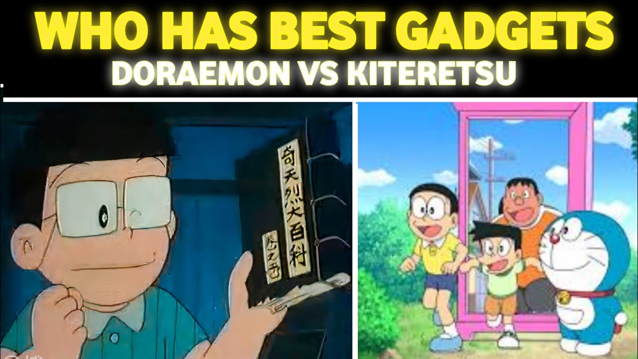 Doraemon VS Kiteretsu GADGETS | Doraemon and Kiteretsu best gadgets in ...