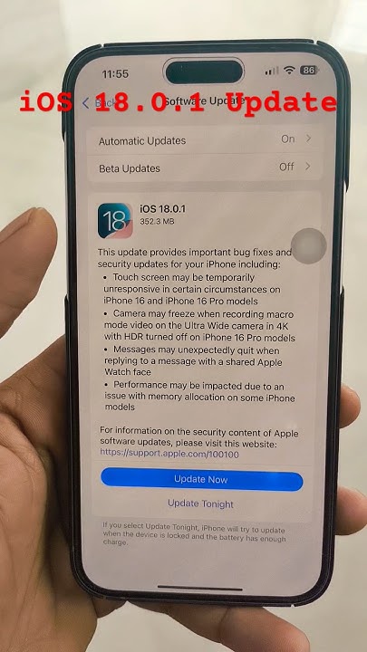 iOS 18.0.1 update #ios18 #ios18update #ios18feature #iphone15 #iphone16 #trending #shortfeed # ...