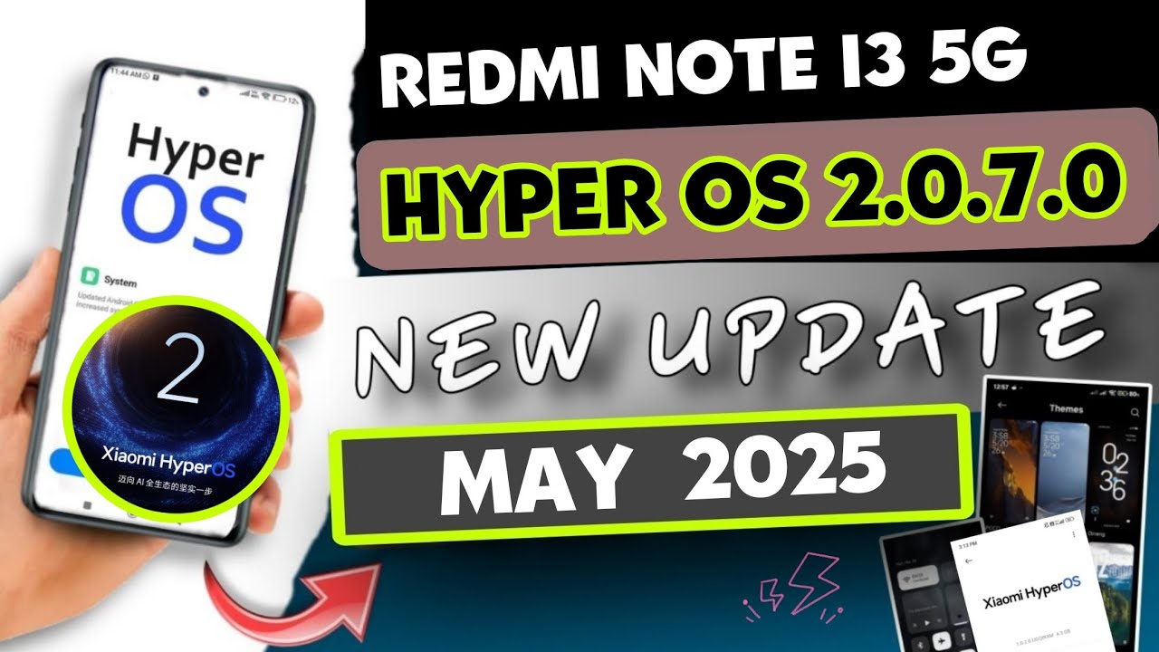 Xiaomi Hyper OS 2 Update For Redmi Note 13 5G In India | New Features ...