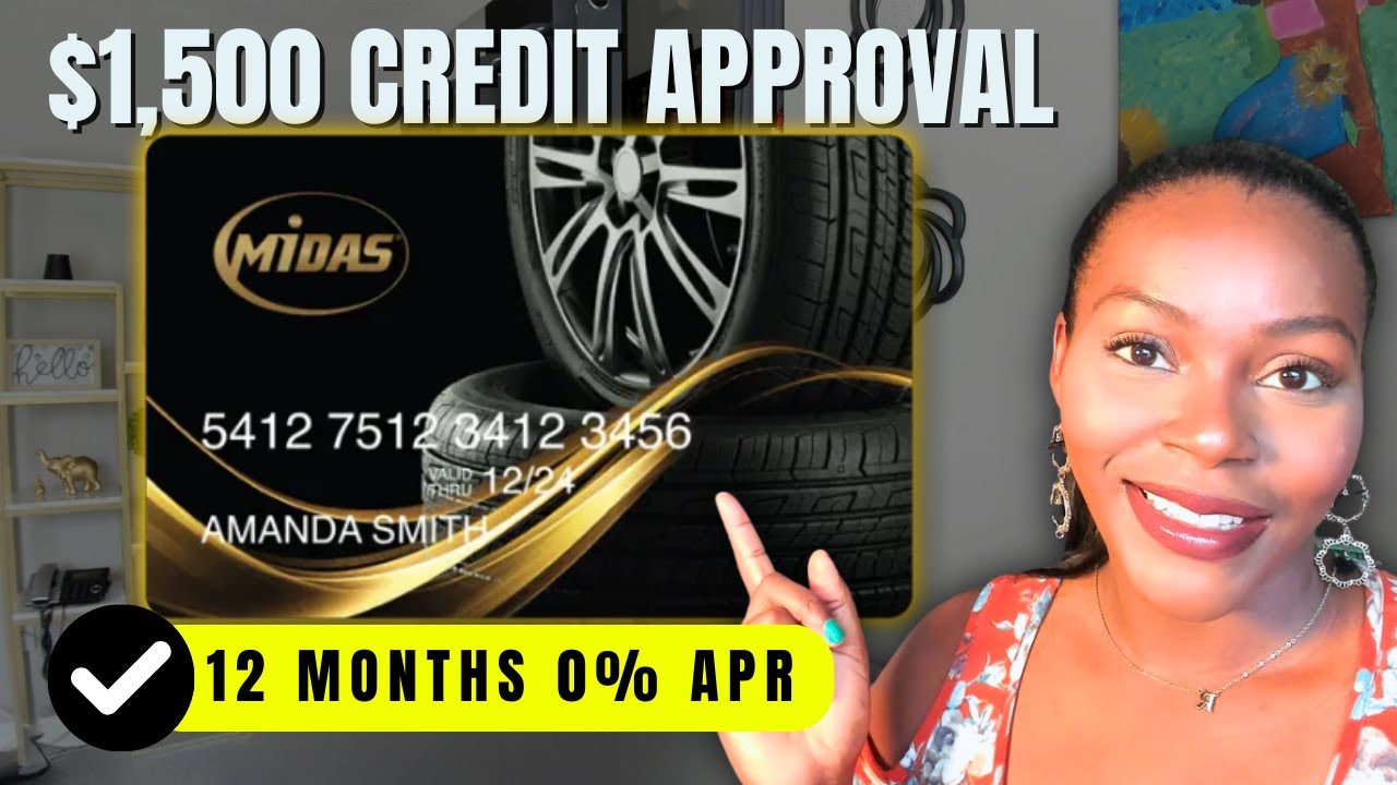 $1,500 Credit Card Approval - Midas Credit Card - 12 Months 0% APR ...