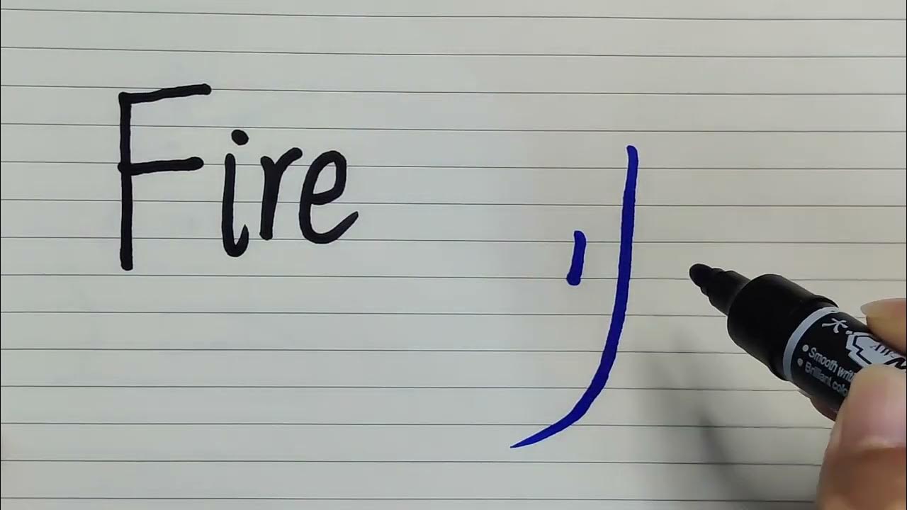 Chinese character for Fire | How to write Fire in Chinese character ...