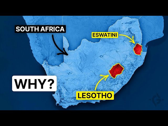 Lesotho Africa Map