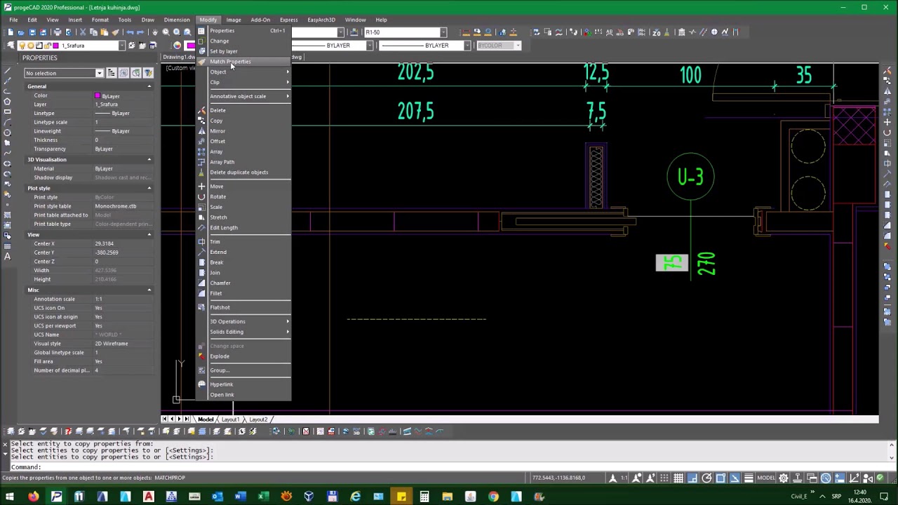 CADZona trikovi | Match Properties komanda - YouTube