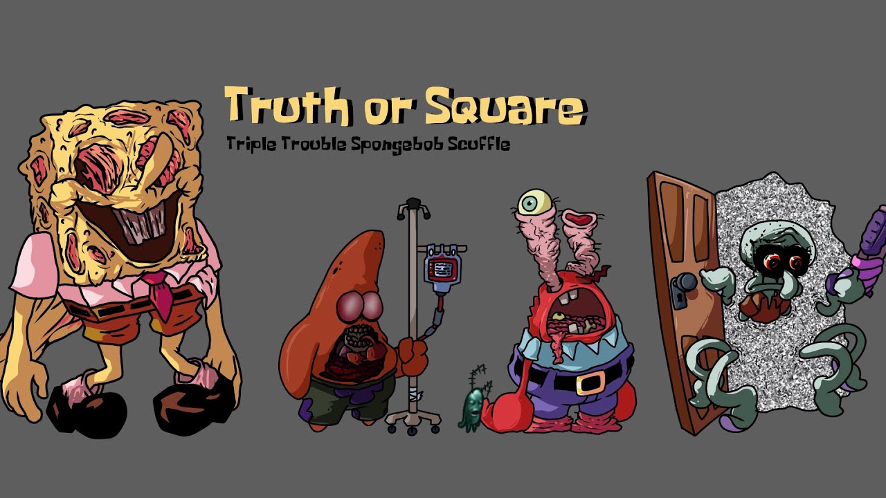 Truth or Square - Triple Trouble Spongebob Scuffle (+FLP & Voices and ...