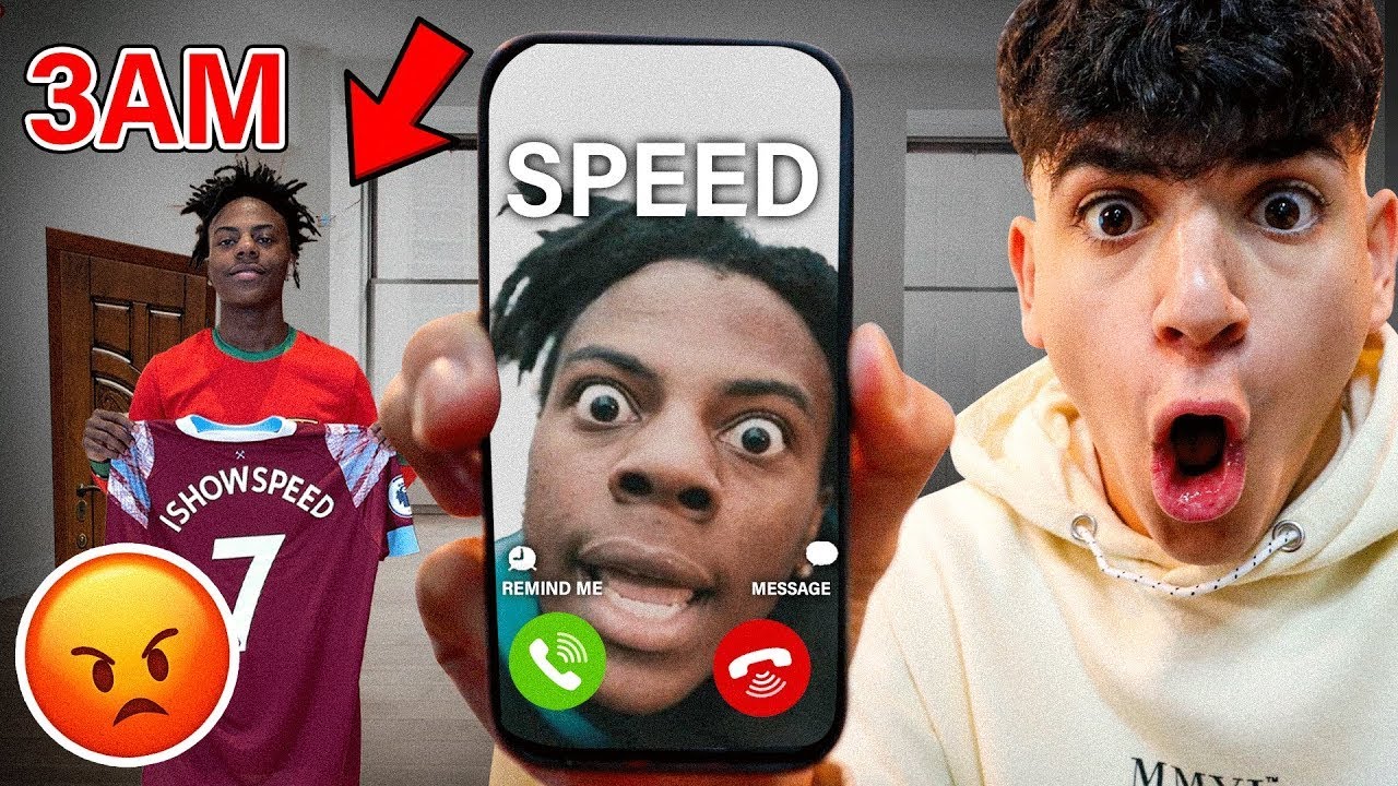 DO NOT CALL ISHOWSPEED AT 3AM! *SPEED BROKE INTO MY HOUSE* - YouTube