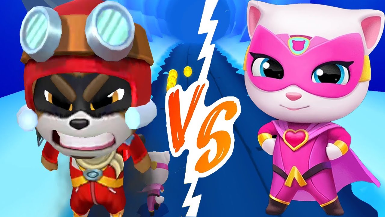 SUPER Angela! 🦸 NEW Talking Tom Hero Dash Gameplay - DedoJogador - YouTube