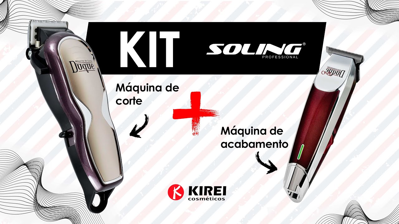 💈 KIT BARBEIRO DUQUE + DUQUE ZERO SOLING - YouTube