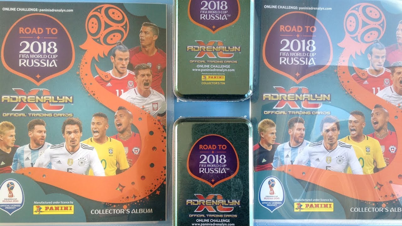 Panini Road To FIFA World Cup Russia 2018 Trading Cards Mega Tin ...
