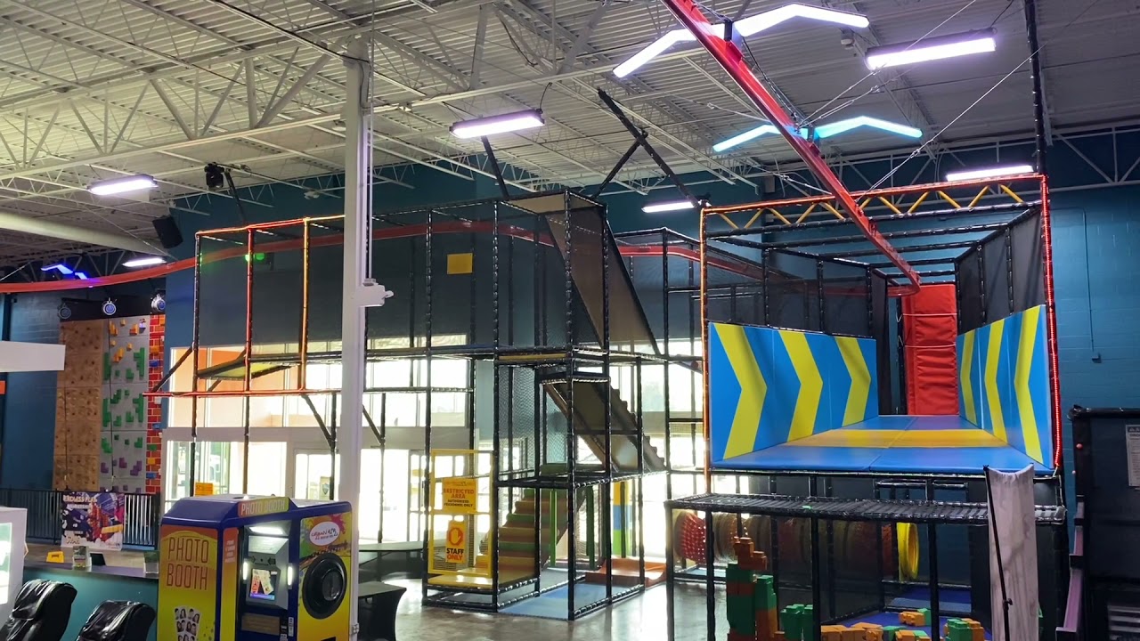 Indoor Playground Zip Line - YouTube