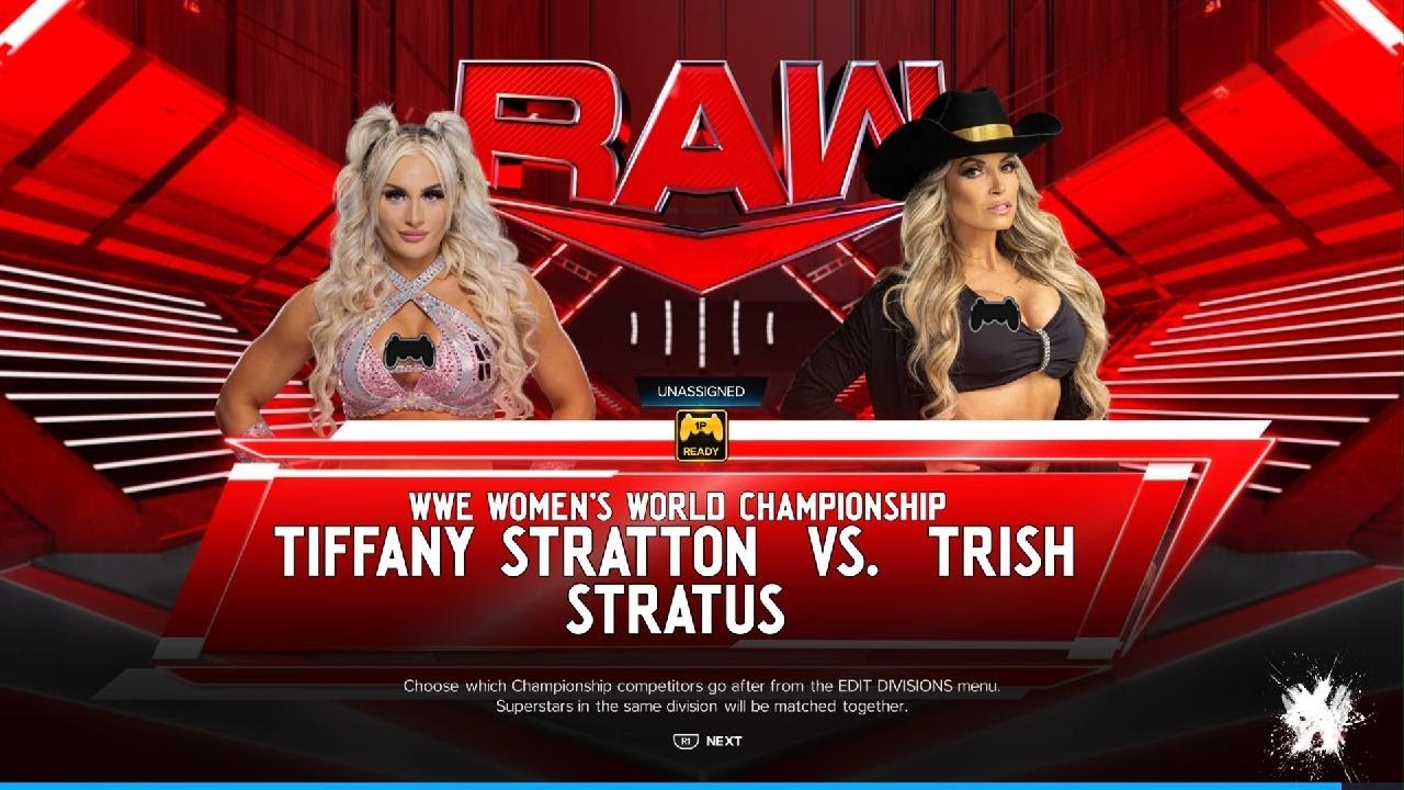 WWE Dream Match - Tiffany Stratton vs. Trish Stratus - WWE Women's ...