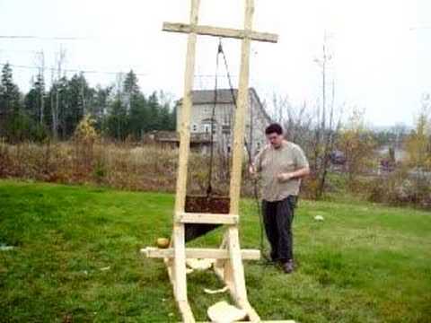 Marie Antoinette Pumpkin vs. A Guillotine - YouTube