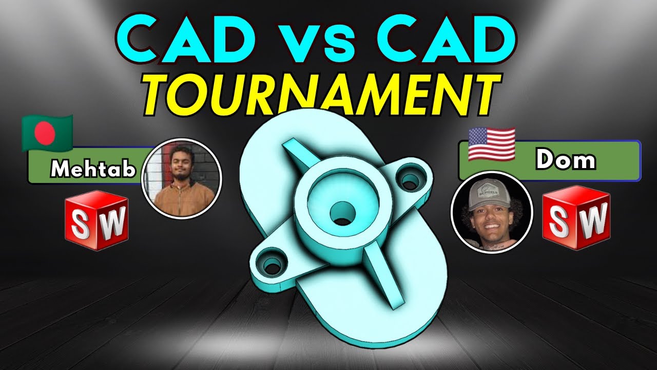 CAD Speedmodeling Tournament! - SOLIDWORKS vs SOLIDWORKS - 3rd and 4th ...