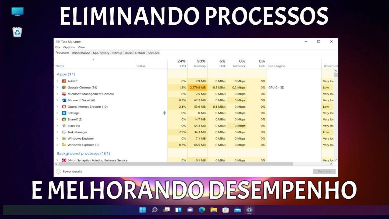 Desativando Processos do Windows (10 e 11) para ter mais Eficiencia ...