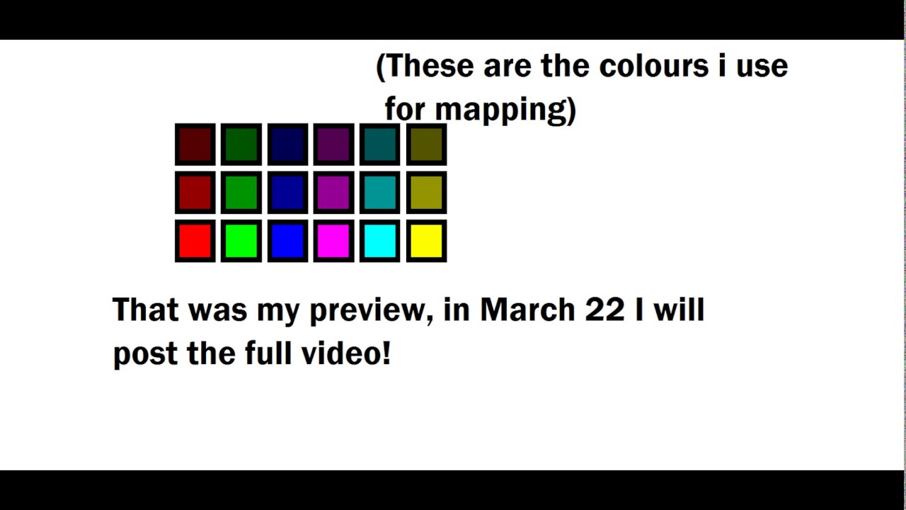 Colours for mappers - YouTube
