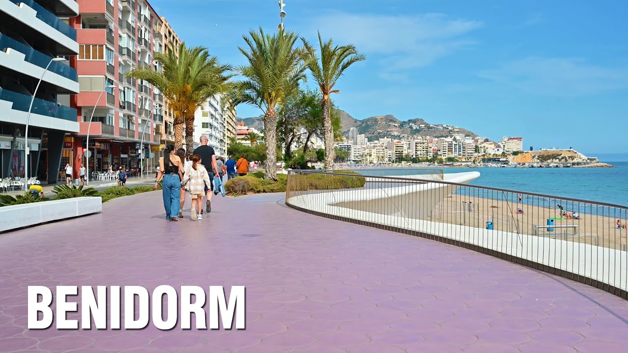 8K Ultra HD - Benidorm walking tour, Spain - May 2023 - YouTube