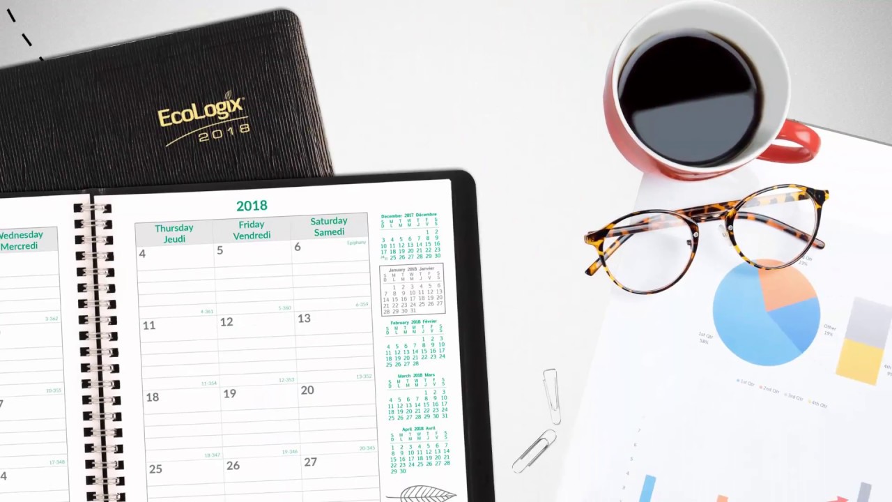 Ecologix collection - Planner, calendar and notebook - YouTube