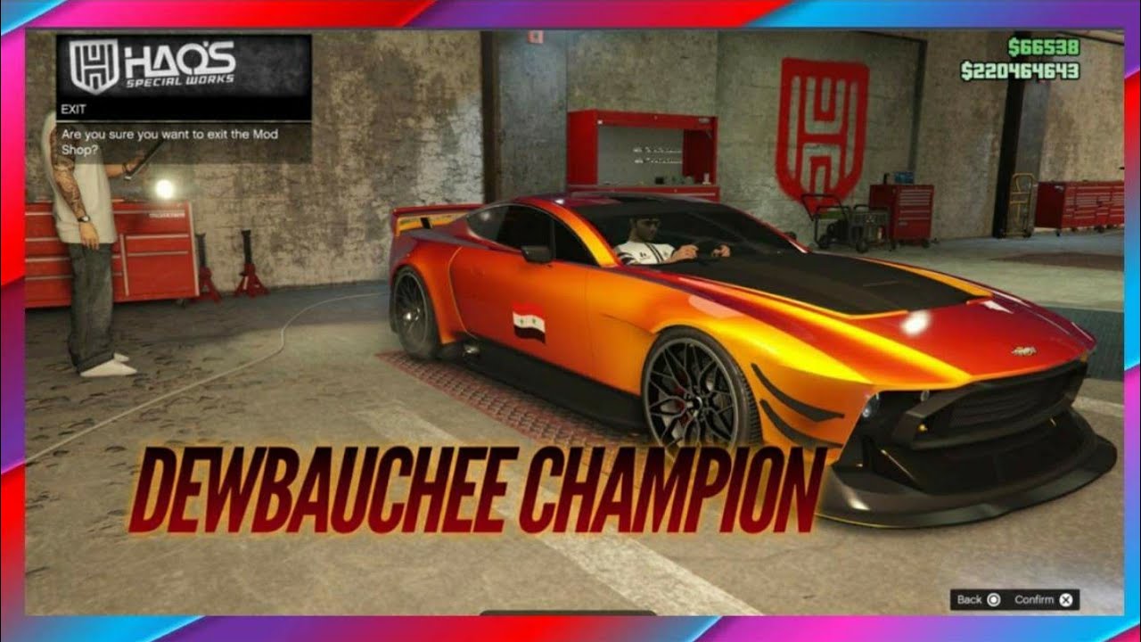 Dewbauchee Champion review and customization gta online - YouTube