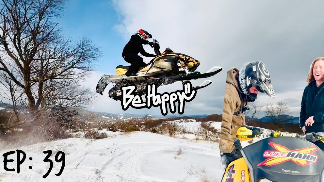 Natural Hits and Broken Sleds / Granville NY, Snowmobile Ride (episode ...