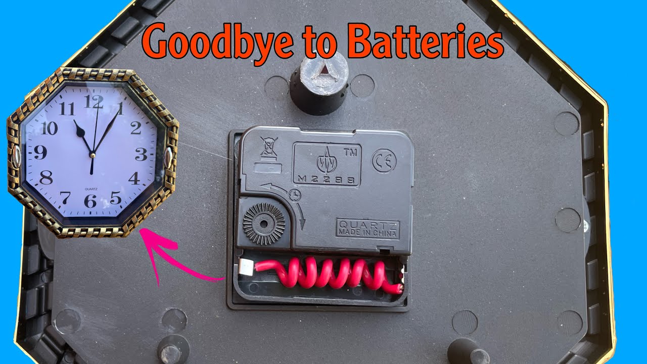 Power Your Wall Clock Without Batteries! Unbelievable Innovation - YouTube
