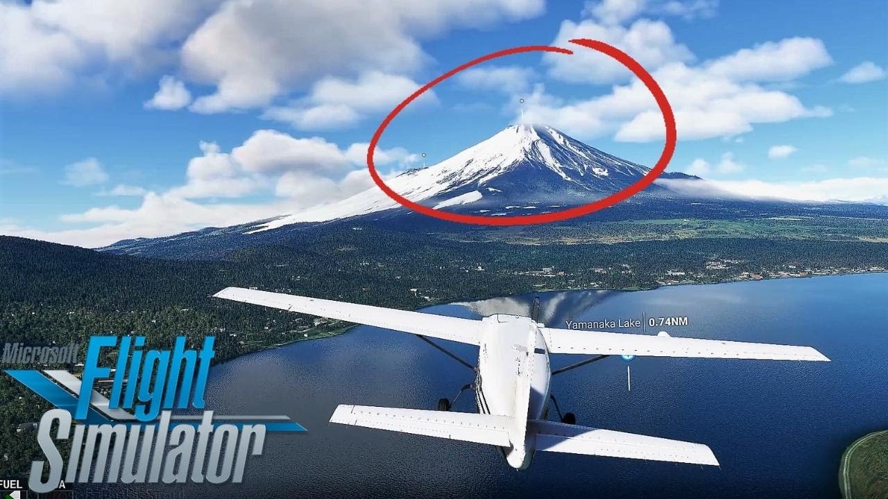 Dangerous Low Flying on Mount Fuji! - Cessna w/ TrackIR 5 | MSFS 2020 ...