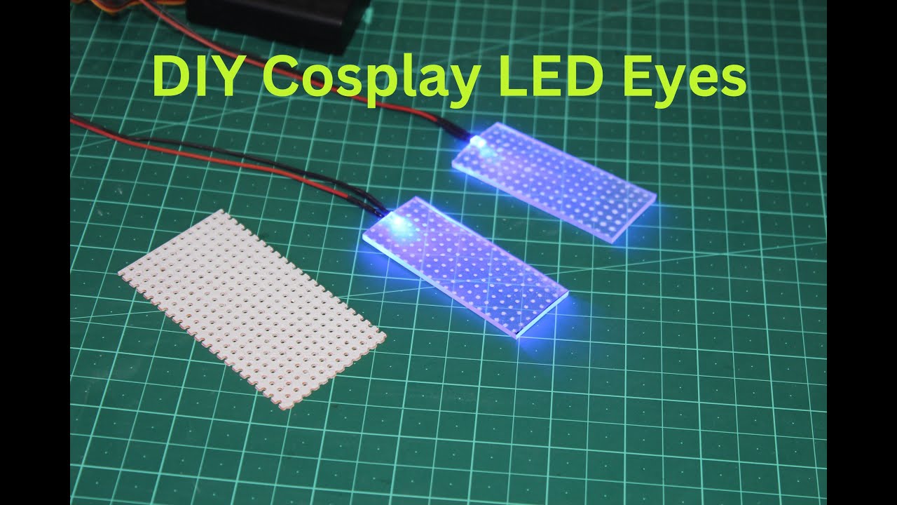 DIY Cosplay LED eyes - YouTube