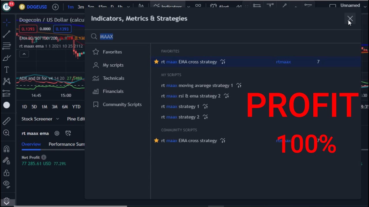 HOW TO USE RT MAAX STRATEGY ON TRADING VIEW PLATFORM - YouTube